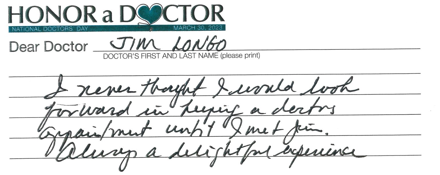 Compliments for Our Doctors - Crouse Health