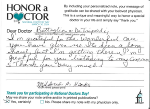 Compliments for Our Doctors - Crouse Health