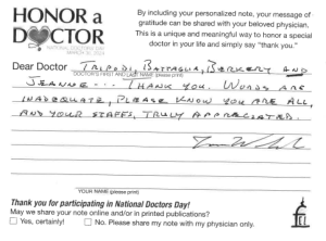 Compliments for Our Doctors - Crouse Health