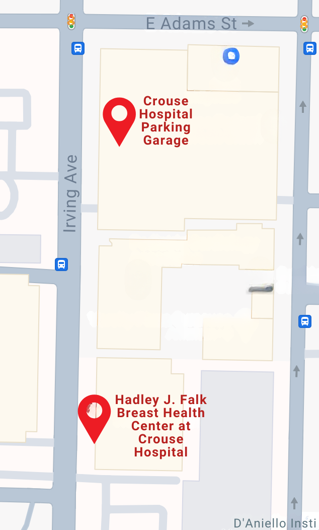 Breast Health Center Location & Hours | Crouse Health, Syracuse, New York