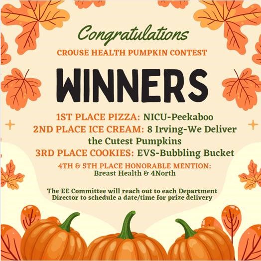 Pumpkin Decorating Contest - Crouse Health